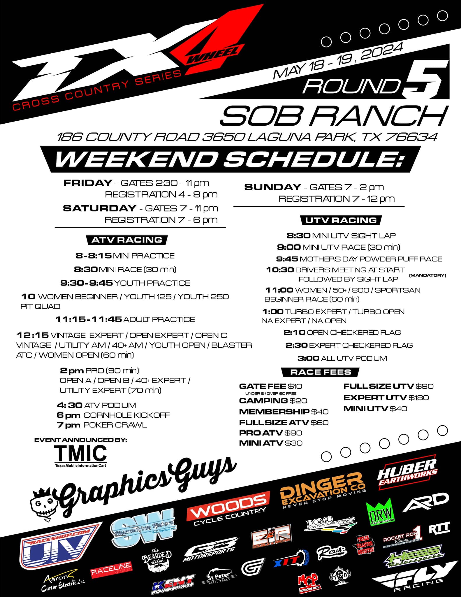 Round 5 - SOB Ranch Reschedule (May 18/19) – TX4 Cross Country Racing